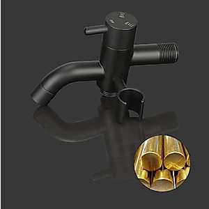 Toilet Bidet Sprayer, Black, Toilet Hand Shower, Handheld Bidet Sprayer for Toilet, Full Copper Flush, Toilet Companion, B Black