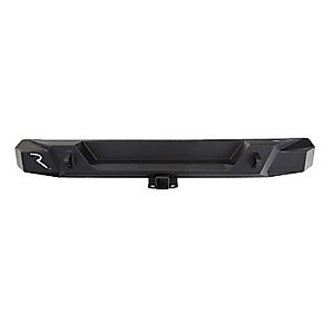 RAMPAGE PRODUCTS TrailGuard Rear Bumper for Jeep Wrangler JL | Tire Carrier, Steel, Black | 99513 | Fits 2018-2025 Jeep Wrangler JL/JLU
