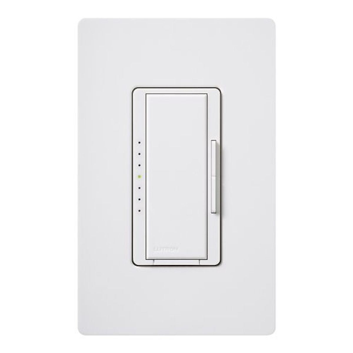 Lutron Maestro Digital Dimmer Switch for Incandescent Bulbs, 600-Watt Single-Pole/Multi-Location, MA-600-WH, White