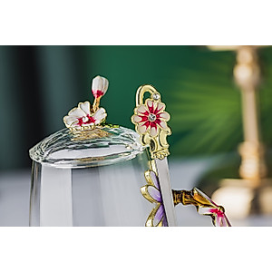 Luka Tech Mothers Day Gifts For Mom ,Daisy Flower Glass Tea Cups Best Mom Ever Gift, Birthday Gifts For Mum Grandma From Daughter Son