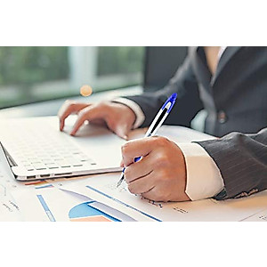 Zebra Pen Z-Grip MAX Retractable Ballpoint Pen, Medium Point, 1.0mm, Silver Barrel, Blue Ink, 12 Pack