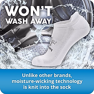 Balega Hidden Comfort Performance No Show Athletic Running Socks for Men and Women (1 Pair), Black, Medium