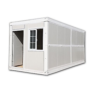 Generic Mobile Modular Living Container Homes Shipping Cargo Prefab Folding Container House, White, TT-002