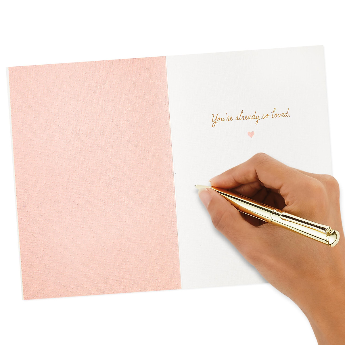 Hallmark Signature Baby Shower Card for Girl (Balloons) Welcome New Baby Girl, Congratulations