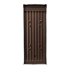 Architectural Mailboxes Edwards Galvanized Steel Post Mount Mailbox, Compatibility Code B, EM160VBAM, Bronze, Large Capacity