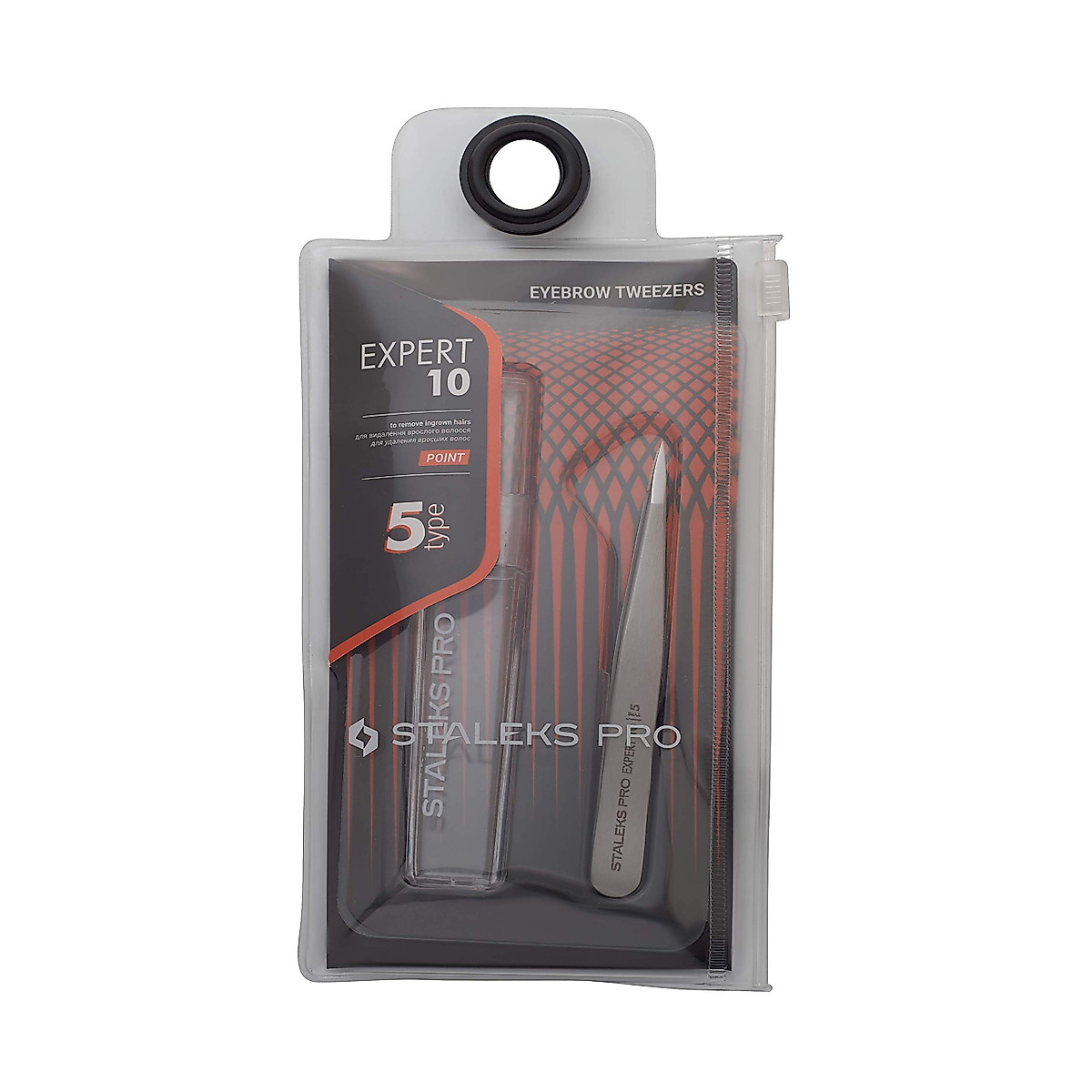 Ingrown Hair Tweezers - STALEKS PRO - Type 5 - Pinpoint Tip Tweezer - Surgical Stainless Steel - Durability - Precision - Handmade - for Experts - and Professionals.