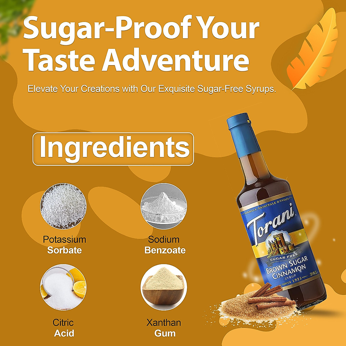 Torani Winter Syrup Flavors Sugar Free Brown Sugar Cinnamon Peppermint Pumpkin Pie Coffee Flavoring