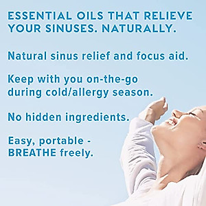 MOXE Breathe | Himalayan Salt Inhaler | Help Clear Congestion, Boost Focus and Improve Breathing | Natural Aromatherapy | Peppermint, Lavender and Tee Tree Essential Oil (3 Pack)