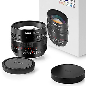 Meike 50mm f0.95 Large Aperture Manual Focus Lens Compatible with Panasonic Lumix M43 MFT Mount Digital Mirrorless Cameras GH3 GH4 GH5 GH6 GH7