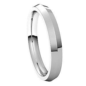 Continuum Sterling Silver 3mm Knife Edge Comfort Fit Band Unique Design, Size 5