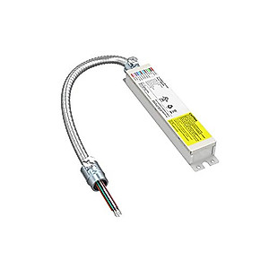 OSTEK 20W 150-200VDC LED Light Emergency Backup Battery, Rechargeable LED Emergency Driver for Dimmable 10-120W LED Light with External Driver, Emergency Time 90 Min (1 Pack)