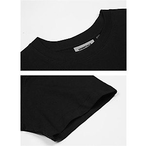 THE DINWEI NICE Hip Hop T-Shirt Ess Letter Print Couples Tee Sweatshirt for Men and Women Short Sleeve Oversized (Black,Small,Small)
