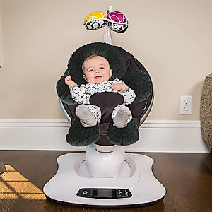 Pro Goleem Infant Car Seat Insert, Baby Head Neck Body Support, Soft Minky Newborn Car Seat Insert, 2-in-1 Reversible, Boys and Girls, Black