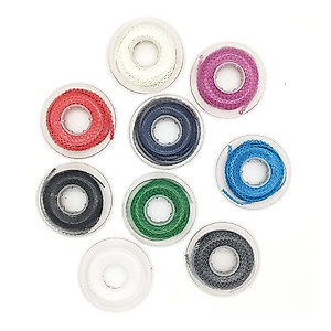 Dental Orthodontic Braces Rubber Chains, Elastic Power Chains for Braces (Long, Pink)