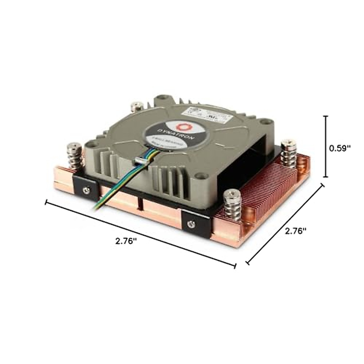 Dynatron A18 1U Active PWM Blower with Copper fins Active heatsink for AMD Socket AM4