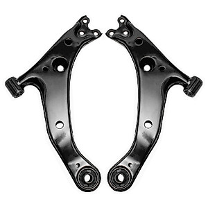 Detroit Axle - Front End 12pc Suspension Kit for Toyota Corolla Chevrolet Geo Prizm, 2 Lower Control Arms 2 Ball Joints 4 Inner & Outer Tie Rods 2 Boots 2 Sway Bars Replacement