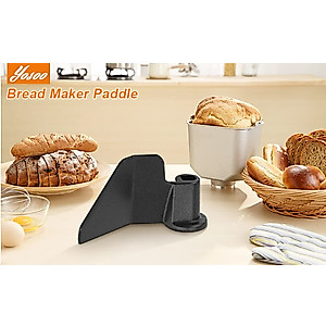 Bread Maker Paddle, kitchen Bread Maker Kneading Blade Part Mixing Paddle Replacement for Breadmaker Machine Black Bakery Kitchen Helper Accessory