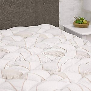 eLuxurySupply Copper Infused Mattress Pad - Fitted Skirt with Extra Plush and Thick Copper Mattress Pad Topper - Cooling Effect Pillow Top Mattress Cover Featuring Cutec Technology - California King