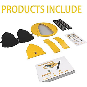 TOMEEX 2 Pack Flips Mouse Bucket Lid Trap-Yellow, Auto Resets Humane Or Lethal Trap Door Style, Mice Control Traps for 5 Gallon Bucket(Yellow 2 Pack)