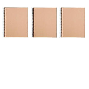 MoMa MUJI Double Ring Notebook B5 80sheets - Pack of 3books Beige
