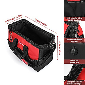 Goldblatt 12PC Masonry Hand Tool Set Organized in Tool Bag - Philadelphia/Pointing/Margin/Tuck Pointing Trowel, Skate Wheel Joint Raker, Convex Brick Jointer, String Line & Jag-clamp, Masonry Brush