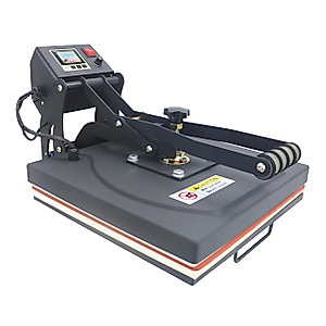 RoyalPress 15" x 15" Color LED Industrial-Quality Digital Sublimation Heat Transfer Machine T-Shirt Heat Press Machine, 15" x 15", Blue