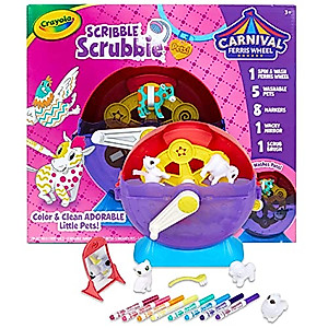 Crayola Scribble Scrubbie Pets Carnival Playset, Pet Grooming Toy, Animal Toys for Girls & Boys, Gift for Kids, Ages 3+
