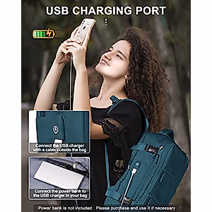 bergsalz Backpack For Women Travel Bag Weekender Lightweight Medium Backpack Peacock Blue For Men Hiking Waterproof Gym Bag Travel Essential Canvas Bag Carry On Backpack For  Sport Fan Laptop Bag