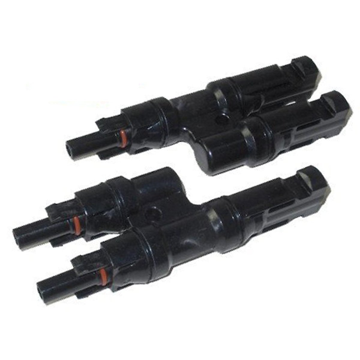 Tektrum UV-Resistant 1 Pair M/M/F and F/F/M Solar Panel PV Cable Branch Y Adapter Connector, T Splitter Coupler for Parallel Connection Between Solar Panels