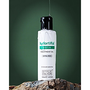 Style Factor hyfortifia™ Biotin Shampoo Conditioner Treatment | Shine Strengthen and Nourish (Treatment Oil 4 Oz (Extra Rich))