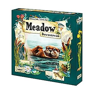 Meadow Downstream Board Game Expansion - Strategy Game, Adventure Game, Nature Game, Fun Family Game for Kids & Adults, Ages 10+, 1-4 Players, 60-90 Minute Playtime, Made by Rebel Studio