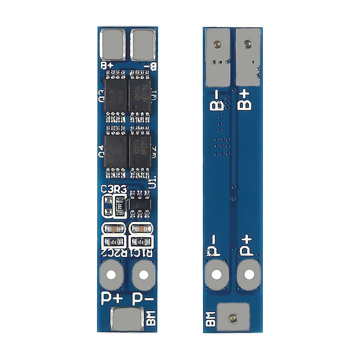 Alinan 6pcs 2S 8A 7.4V 8.4V 16A Current Limit 18650 Lithium Battery Charger BMS Circuit PCB Protection Board for Li-ion Lithium Battery Cell Overcharge Over-Discharge Protection