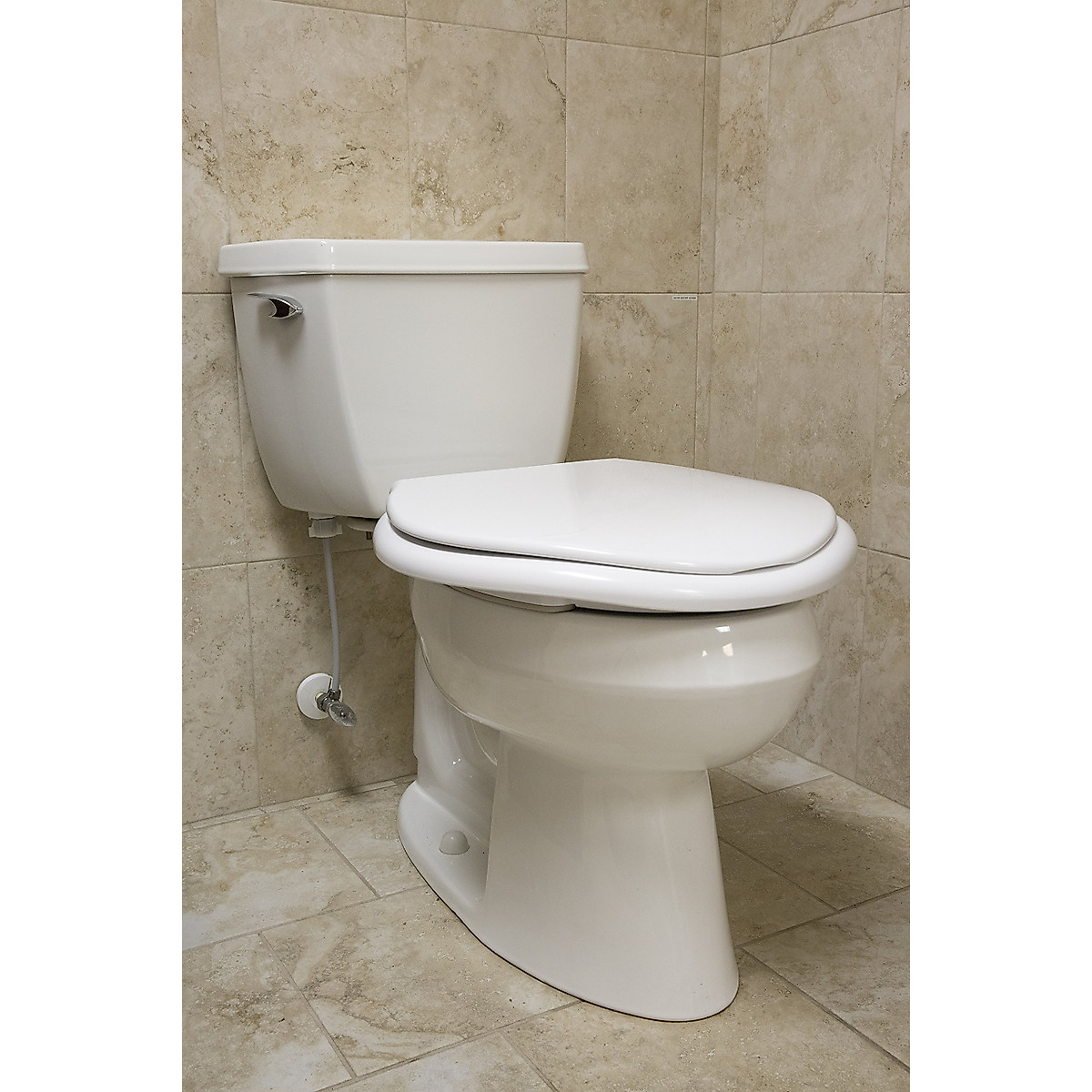 Big John Products 2445646-1W Closed Front with Cover Oversize Toilet Seat, White