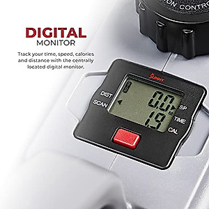 Sunny Health & Fitness Portable Stand Up Elliptical with Resistance Bands - SF-E320051