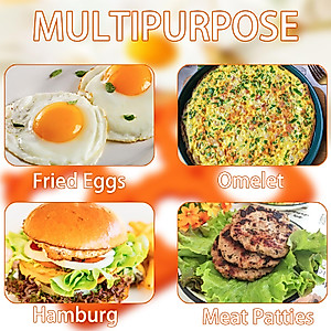 7pcs Griddle Egg Ring Tray Silicone Egg Pancake Mold for Blackstone Griddle Non-Stick Detachable Egg Ring for Frying Eggs Heat Resistant Silicone Egg Molds, 4 Different Shapes