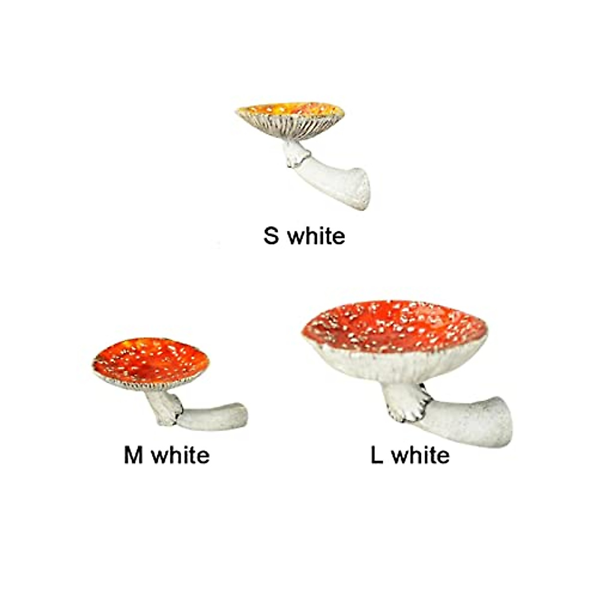 Okngr Mushroom Hanging Shelf Set of 3, Wall Floating Shelf Hanging Shelf Decor Wall Mounted for Bedroom, Living Room, Bathroom