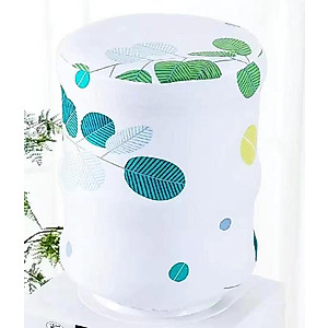Water Dispenser Barrel Dust Cover Fabric Water Cooler Dust Proof Covers Decoration, Reusable Anti-dust Cover for Water Dispenser Bucket Protector for Standard 5 Gallons In Home, Office.[PLANT], White