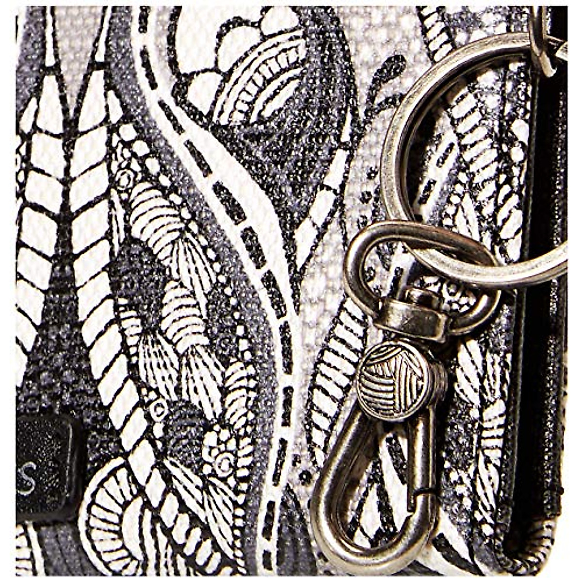 Sakroots Encino Essential Wallet, Black & White Soulful Desert