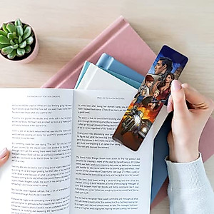 Bookmarks Metal Ruler Archer Tassels Tv Bookworm Series Reading Bookography Measure for Book Bibliophile Gift Reading Christmas Ornament Markers Bookmark