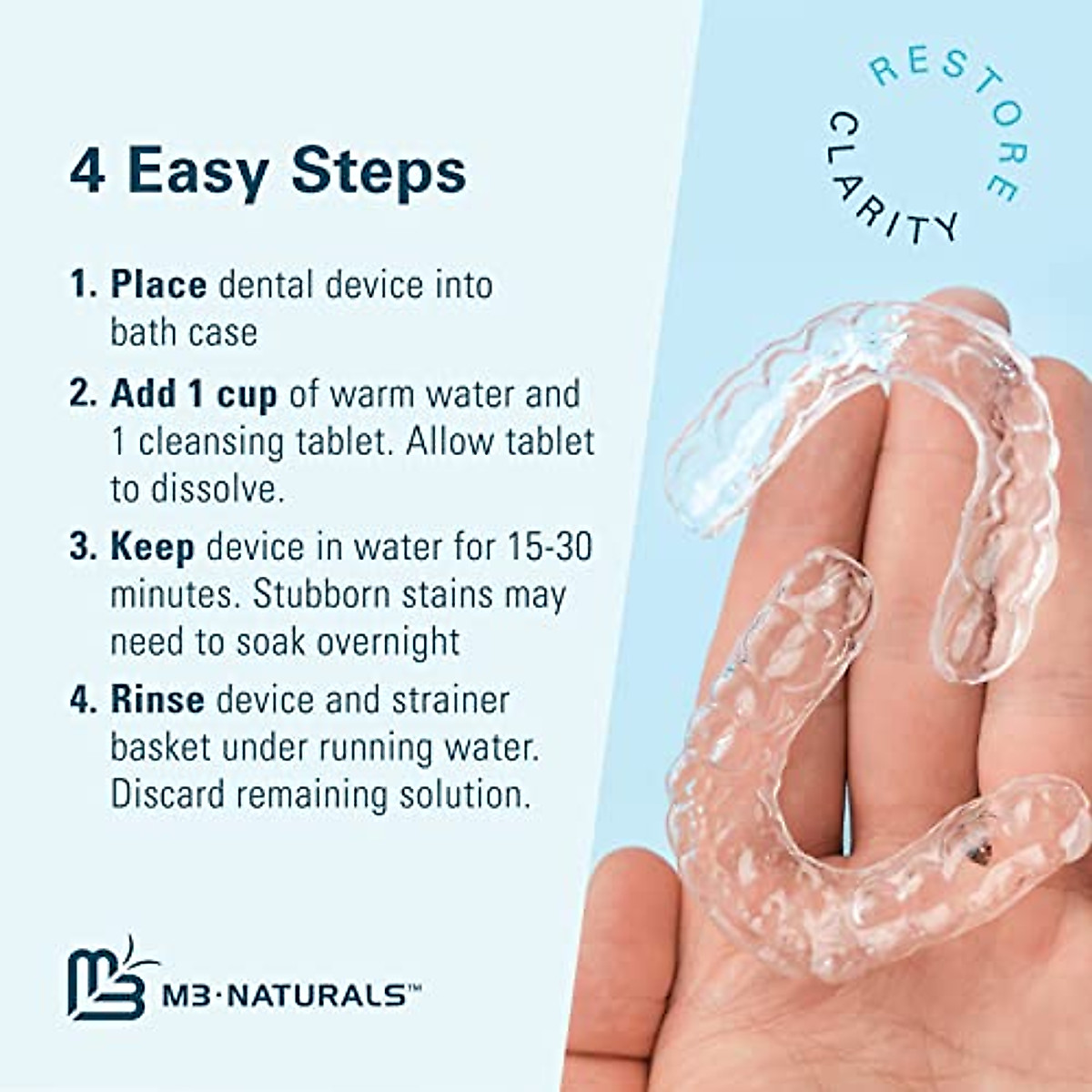 Denture Bath Case and Retainer Case | FSA HSA Approved | Denture Cleaner Cup for Invisalign Retainers Mouthguards and Dentures Cleaner Kit with Strainer Spill-Free Portable Retainer Cleaner Case