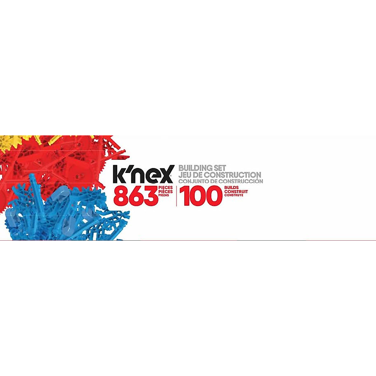 K’NEX Imagine: 100 Model Building Set – 863 Pieces, STEM Learning Creative Construction Model for Ages 7-10, Interlocking Engineering Toy for Boys & Girls, Adults - Amazon Exclusive