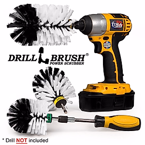 Car Cleaning Supplies Interior - Car Detailing Kit - Scrub Brushes for Cleaning - Wheel Cleaning Brush for Drill - Soft Bristle Cleaner Brush - Carpet Scrub Brush - Car Detailing Brush Set - Clean Car