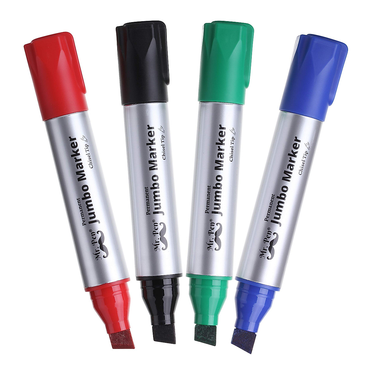 Mr. Pen Jumbo Permanent Markers - Bold & Waterproof 4 Pack