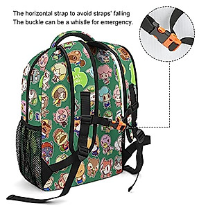 Rwillppycfei Unisex Adult Backpack Animal Cute Crossing Bag Durable Daypack Creative Casual Daypack Classical Basic Business Daypack