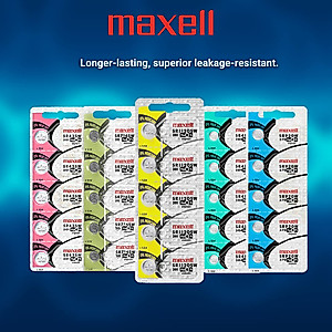 Maxell Batteries SR1120SW (381) Silver Oxide Watch Battery. On Tear Strip (Pack of 5)