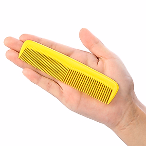 24 Pieces Hair Combs Set Plastic Hair Comb for Women and Men, Fine Dressing Comb (Yellow, Purple, Green, Blue, Red, Pink)