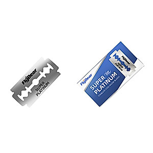100 Count Double Edge Razor Blades - Men's Safety Razor Blades for Shaving - Platinum Stainless Steel Double Razor Shaving Blades for Men for a Smooth Clean Shave