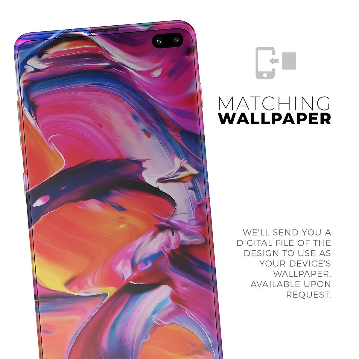 DesignSkinz Blurred Abstract Flow V9 Protective Vinyl Decal Wrap Skin Cover Compatible with The Samsung Galaxy S20 (Screen Trim & Back Glass Skin)