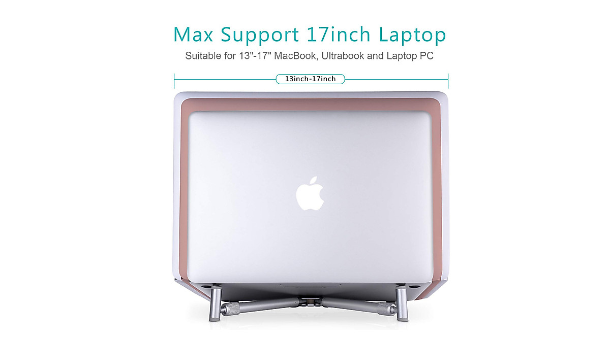 JUBOR Portable Adjustable Laptop Stand for 12-17" Laptops