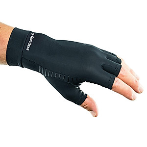 RiptGear Compression Gloves for Women and Men for Arthritis (Pair) - Women's and Mens Gloves for Hand Pain - Compression Gloves Men and Women - Golf Bowling Cycling Tennis (Medium)